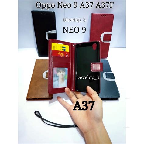 เคสโทรศัพท์มือถือหนัง แบบฝาพับ สําหรับ oppo a37 a37f neo 9 a39 a57 a32