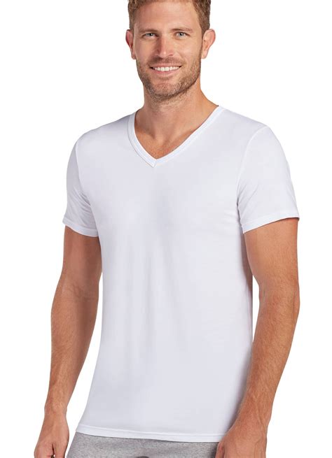 Jockey Men S Slim Fit V Neck T Shirt Cotton Stretch Pack Walmart