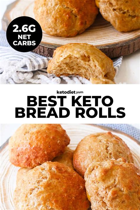 Keto Bread Rolls Only 6 Ingredients Keto Diet Yum