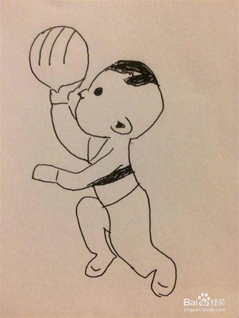 打篮球简笔画全景 简笔画图片大全 普车都