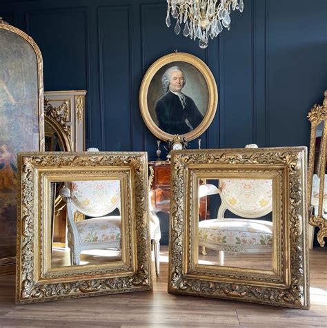 Proantic Paire De Cadres Dépoque Napoléon III En Bois Doré XI