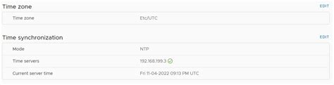 Configure Time Sync By NTP For The VCenter DPC Virtual Tips
