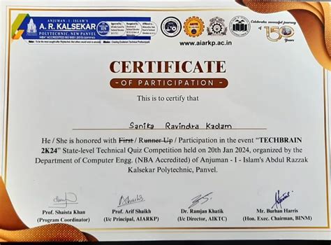 Sanika Kadam On Linkedin Technology Techbrain Msbte