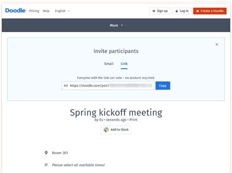 Doodle Poll How To Create Polls Schedule Meetings And More Columbia Tech Hub