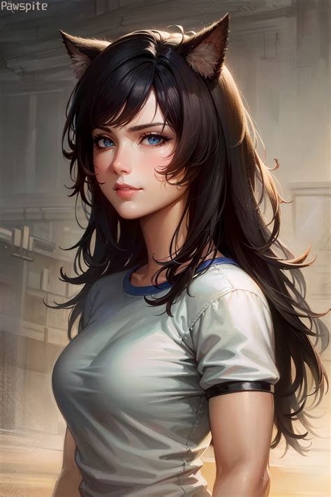 Catgirl By Pawspite On Deviantart