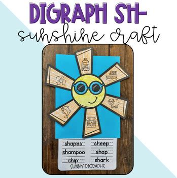 Digraph Sh Sunshine Sun Craft Craftivity Phonics May Summer Kindergarten