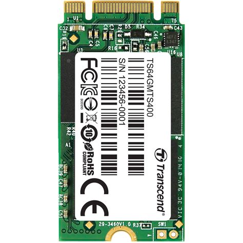 Transcend 64GB MTS400 SATA III M.2 Internal SSD TS64GMTS400 B&H