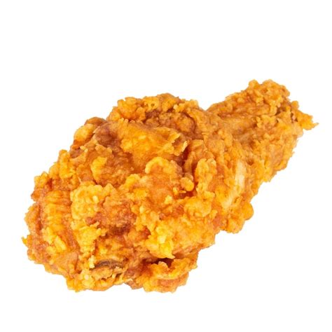 Premium Photo Chicken Fried Spicy Isolated On White Background