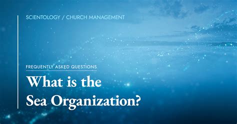 What Is The Sea Organization Church Of Scientology Of Eastern Cape