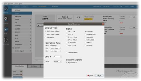 creating custom signals safran navigation and timing