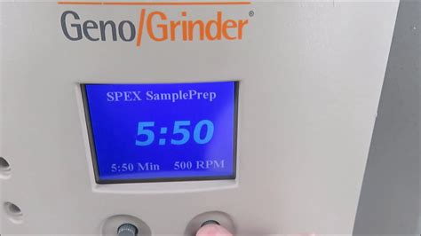Spex Sampleprep 2010 Genogrinder Homogenizer Youtube