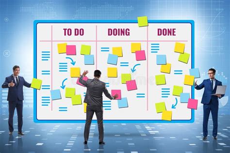 Agile Kanban Board With Outstanding Tasks Stock Image Image Of Agile