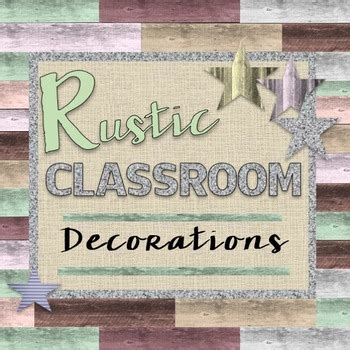 Rustic Classroom Decoration MEGA Bundle Editable By Rockin Teacher