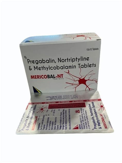 Pregabalin Nortriptyline Mecobalamin Tablets 150 Mg At ₹ 1950 Box In