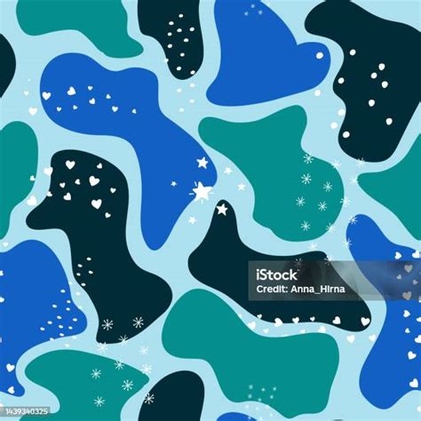 Pola Abstrak Yang Mulus Cetak Untuk Tekstil Wallpaper Penutup Permukaan