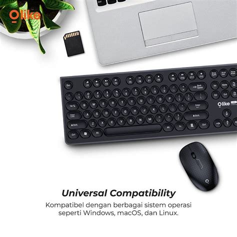 Peripheral Komputer Laptop Keyboard Mouse Bundle Combo