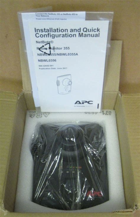 New Apc Nbwl0355a Netbotz Room Monitor 355 Environmental Camera Sensor Kit