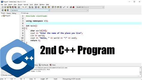 C 2nd Program Hello World The Sequel Youtube