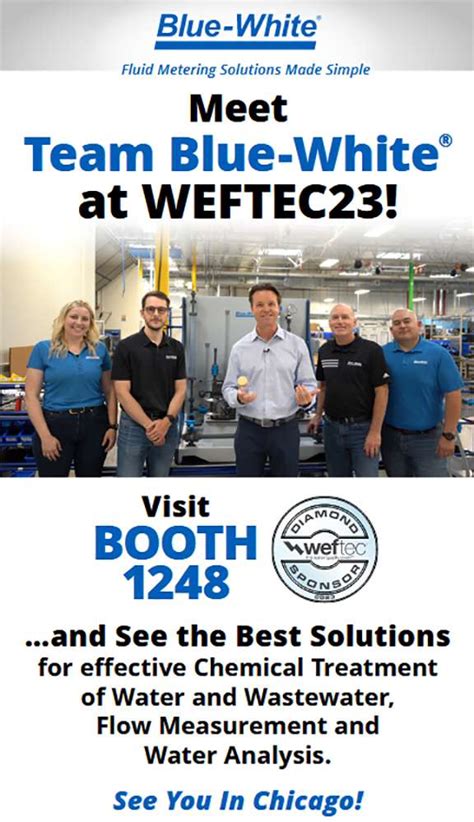Meet Team Blue White At Weftec23 Blue White Industries