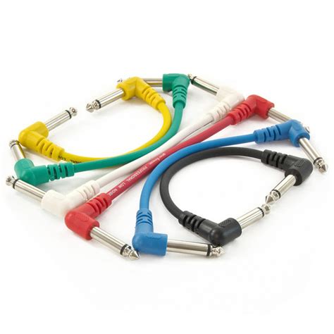 Jack Jack Patch Cable 15cm Pack Of 6 At Gear4music