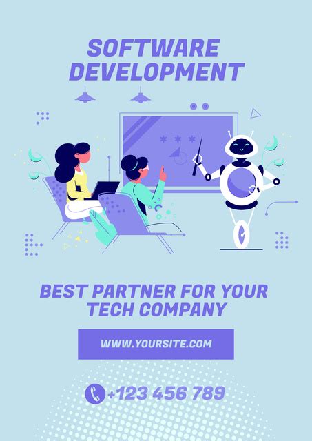 Software Development Services Online Poster A Template Vistacreate