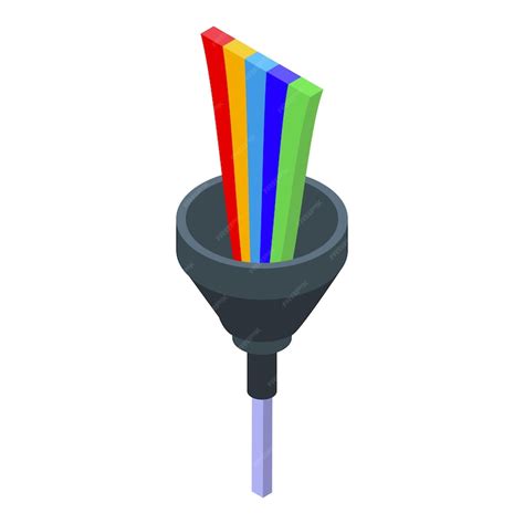 Premium Vector Visual Perception Funnel Icon Isometric Vector Memory Illusion Optical Triangle