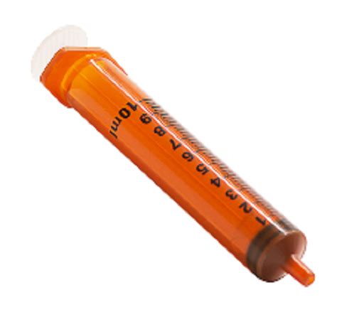 N Syringe Oral Dispensing 10ml Gasket Type Amber W Tip Cap 367802