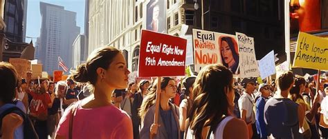 Quotmodernday Protest Advocating For Equal Voting Rightsquot Premium