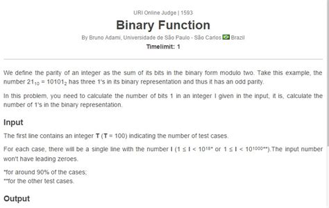 URI Solution Binary Function Solution In Java Ad Hoc URI ONLINE JUDGE SOLUTION