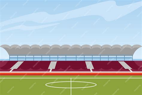 축구 경기장 건물 경기장 라인 드로잉 일러스트 벡터입니다 축구 경기장 스케치 벡터 프리미엄 벡터