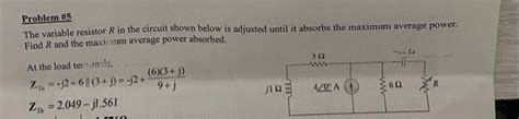 solved problem 5 the variable resistor r in the circuit