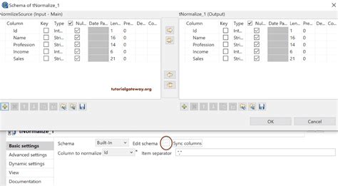 Talend TNormalize