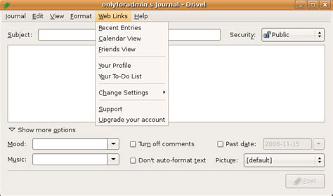 Blogging From Ubuntu Using Drivel Ubuntu Geek
