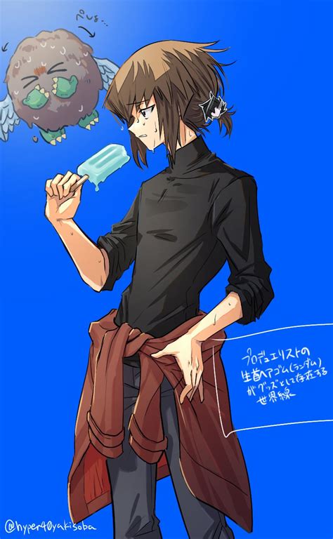 Manjoume Jun Winged Kuriboh Yuki Judai Yu Gi Oh Yu Gi Oh Gx Highres