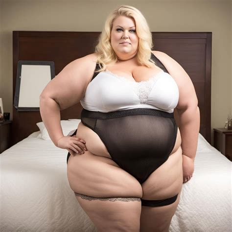 1000 Pound Ssbbw Model Black Lingerie Blonde Hair By Adpeters21 On