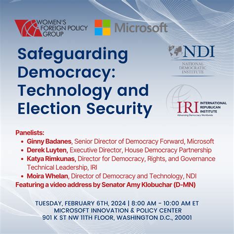 02 06 24 Safeguarding Democracy Technology And Election Security