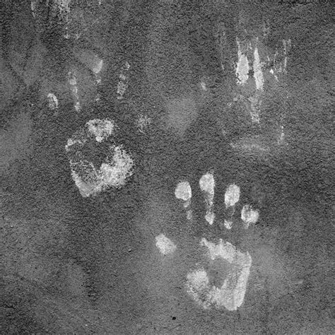 Premium Photo Close Up Of Handprint On Rough Wall