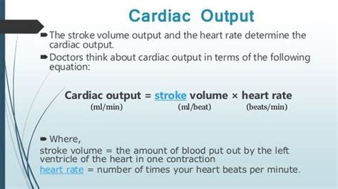 Cardiac Output Formula Cardiac Nursing Tips Respiratory Therapist