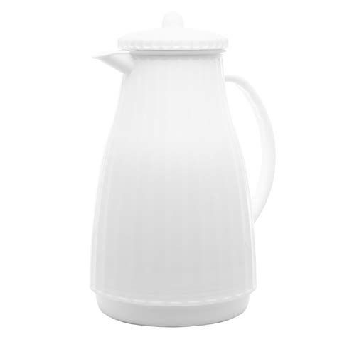 Garrafa Termica Plastico New Bambu Branca 1l Lyor Mercado Da Mesa