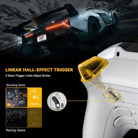 Manbaone Interactive Screen Wireless Gaming Controller For Pc Switch Ios Android Hall Effect