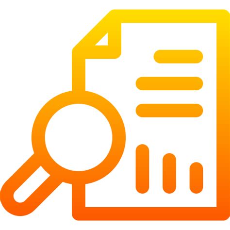 Reporting Basic Gradient Lineal Color Icon