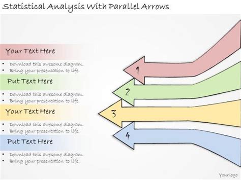 Ppt Slide Statistical Analysis With Parallel Arrows Business Diagrams
