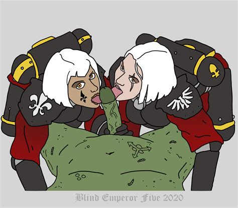 Rule 34 2020 2girls Adepta Sororitas Armour Blind Emperor Five Chaos