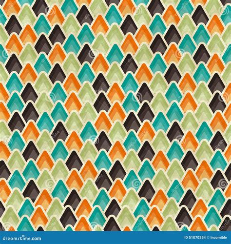 Seamless Retro Geometric Pattern Eps10 Vector Stock Vector
