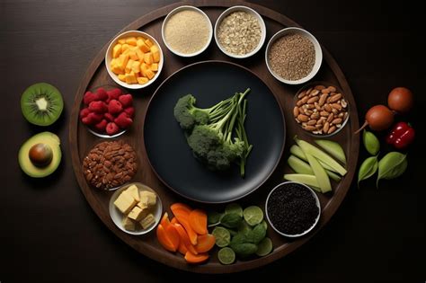 Healthy Vs Unhealthy Food Background Fruits And Vegetables Vs Fast Food
