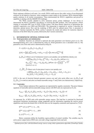 Optimal Power Flow With Distributed Energy Sources Using Whale