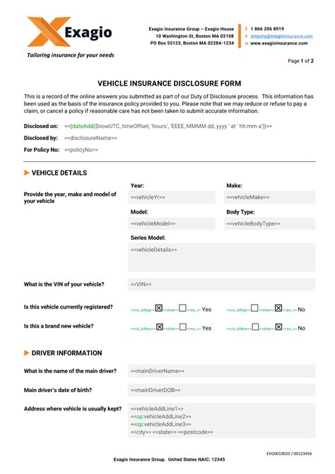 Generate Disclosure Form From Template