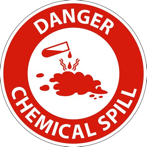 Signo De Derrame Químico De Peligro Sobre Fondo Blanco 14832839 Vector