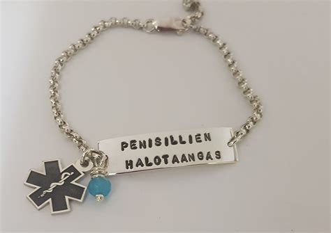Sterling Silver Medical Alert Bracelet Piet My Vrou