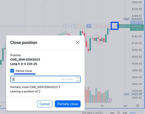 How To Make A Partial Close — Tradingview